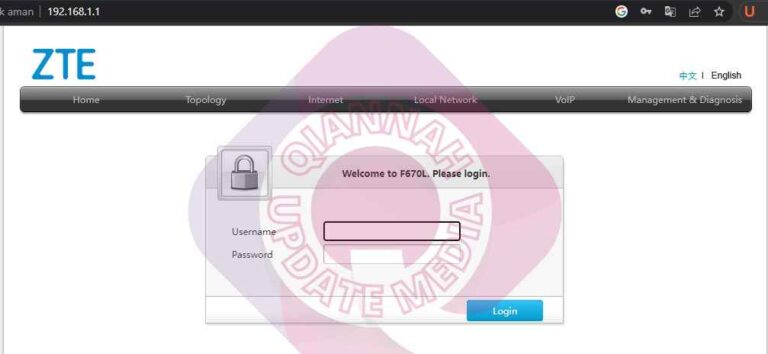 Panduan Modem Indihome ZTE F670L Terbaru dan lengkap - Qiannah Update Media